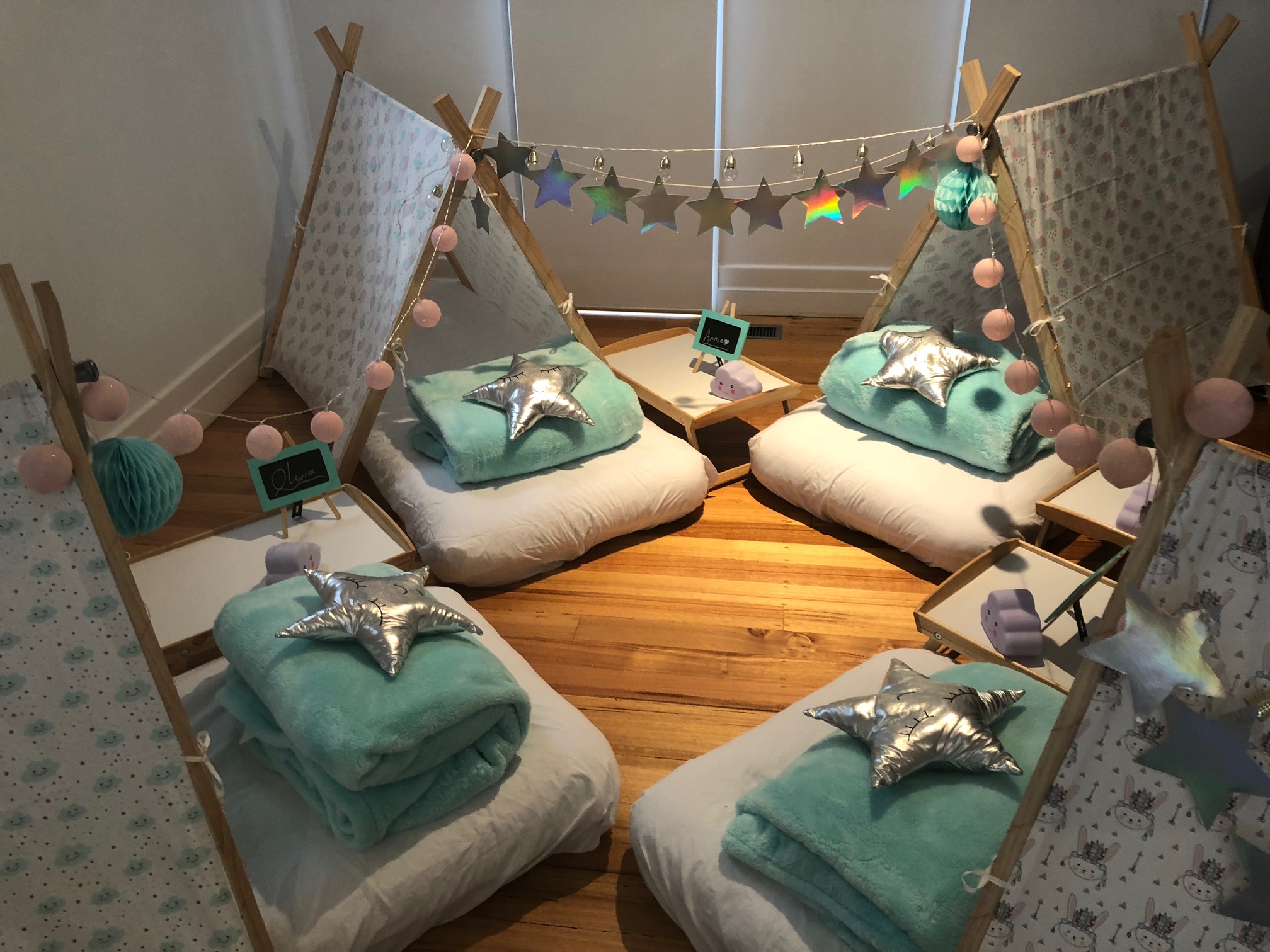 Teepees and Treats - Kids Teepee Slumber Party Hire Melbourne